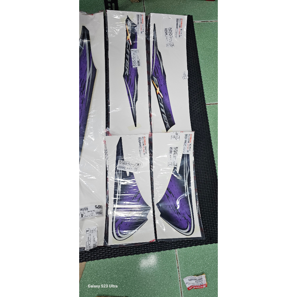 Genuine yamaha 2010 purple and black rc exciter stamps for all genuine ...