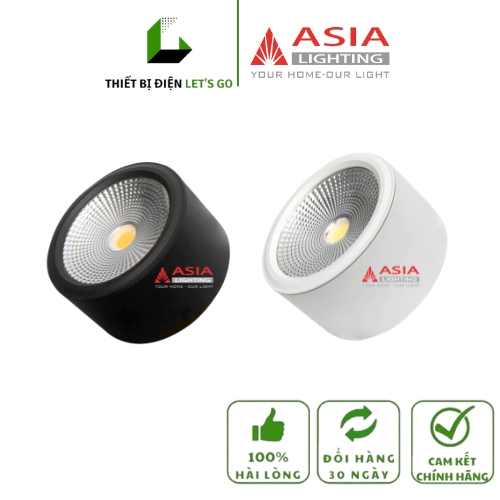 Asia 7-10W Short Body Black and White Shell Round Floating Ceiling ...