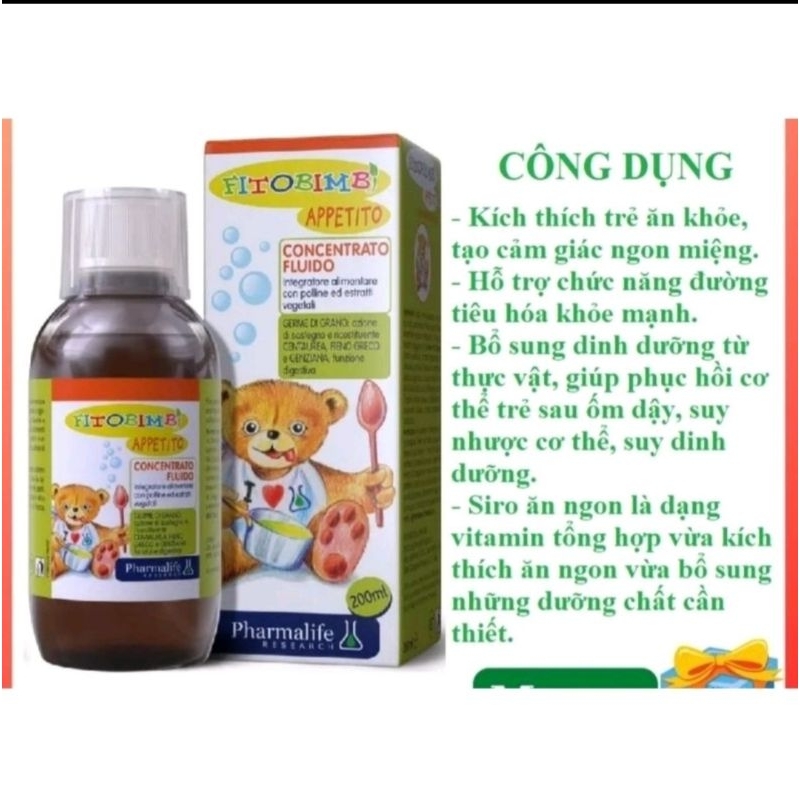 Fitobimbi APPETITO Delicious Food Syrup Helps Children Absorb Nutrition ...