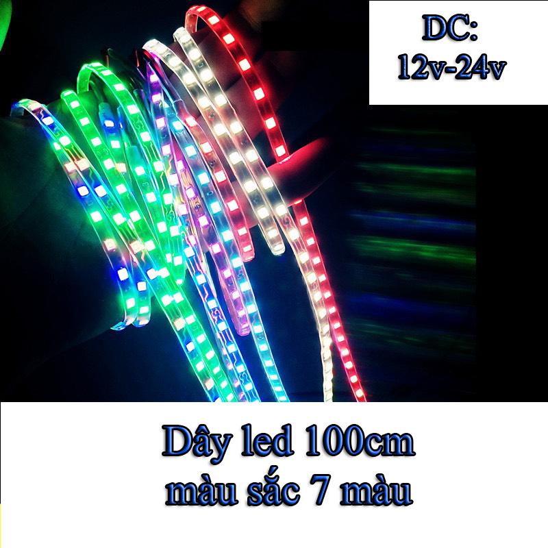 7-color flashing led strip to decorate DC 24v cars and 12V DC ...