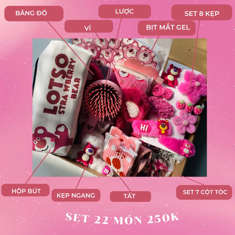 Lotso Strawberry Bear Gift Set for Girlfriends of Your Choice upon ...