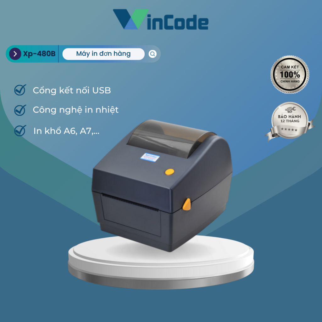 XPRINTER Xp-480b Thermal Printer, A6 Order Printer, Bill Of Lading Code ...