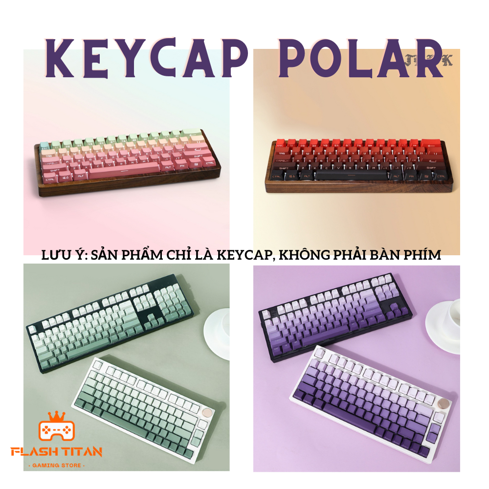 Jkdk Polar PBT Keycap with Ombre color combination - OEM profile ...