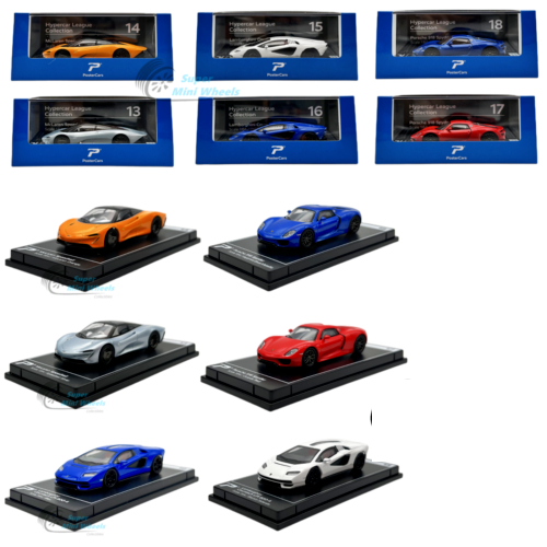 Postercars 1:64 Hypercar League Collection 12 To 18- Genuine Model Car ...