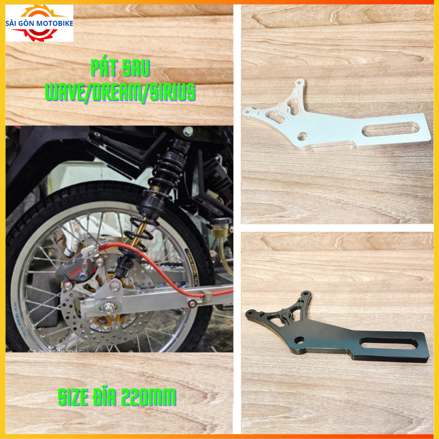 Wave Sirius / Dream Rear Slap On Disc size 220mm Use Pig 2 Piston Bremb ...
