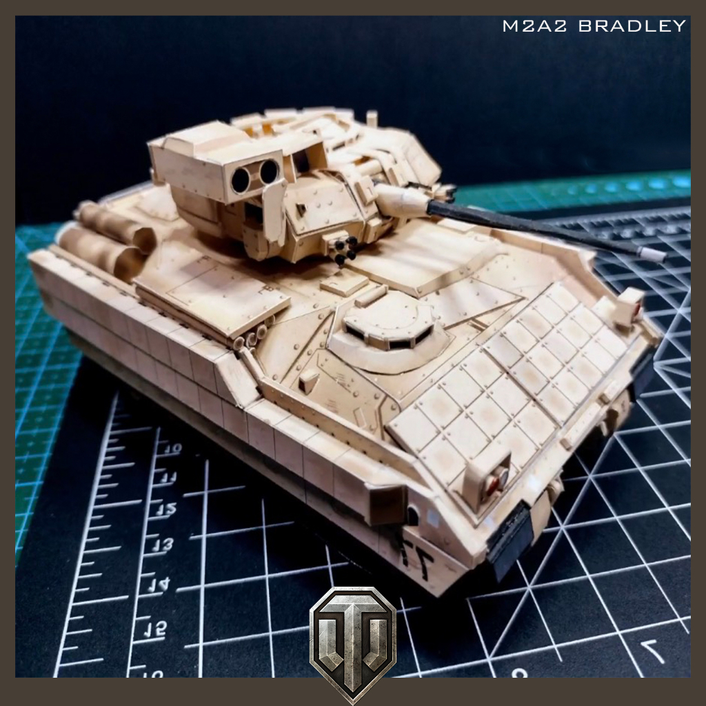 US Army M2A2 BRADLEY Infantry Combat Vehicle Paper Model | Shopee Malaysia