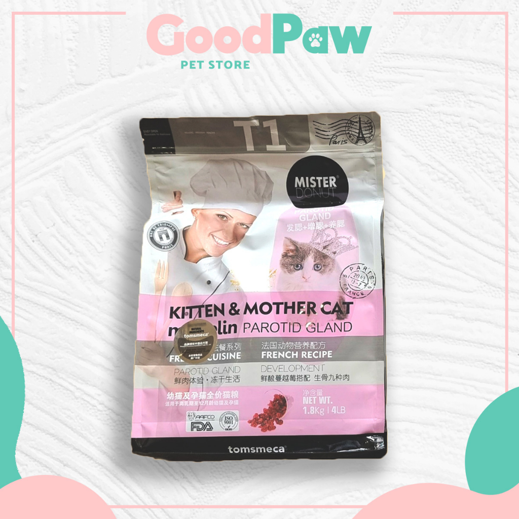 Mister Donut Cat Food T1 and T2 Genuine 1kg | Shopee Malaysia