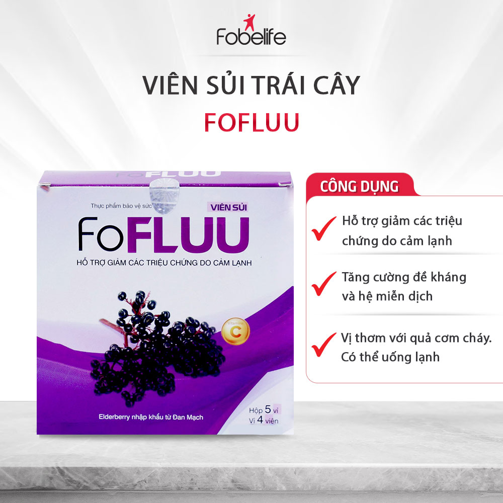 Fofluu Fobe Fruit Effervescent Tablets Help Relieve Colds Quickly - Box of 20 Tablets | Shopee ...