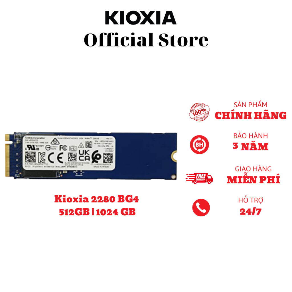 Kioxia BG4 512G SSD | 1024g | M.2 2280 NVME | Shopee Malaysia