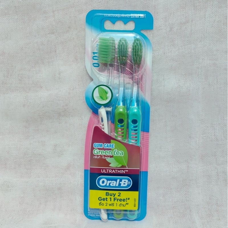 Oral-b Gum Care Green tea toothbrush super soft set (2+1) | Shopee Malaysia