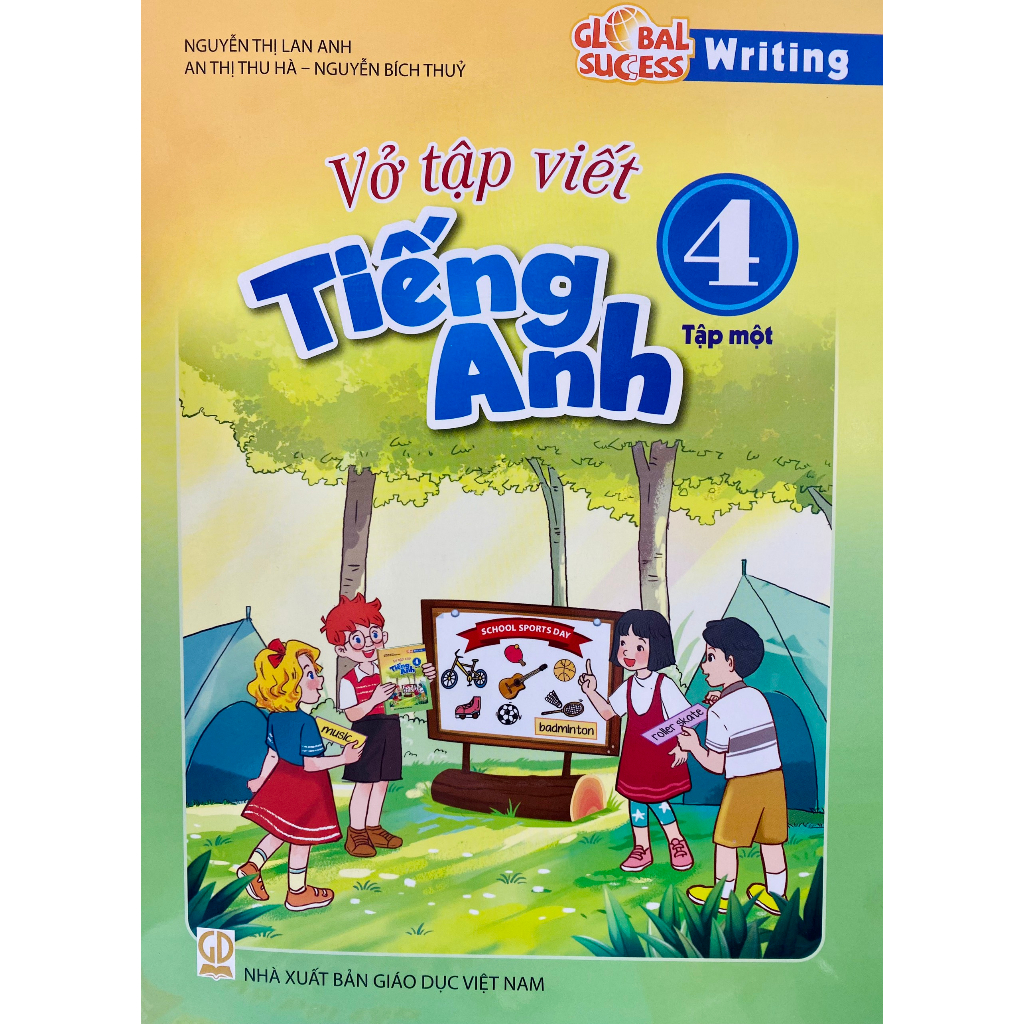 Book - English writing notebook for grade 4, volume 1+2 global success ...