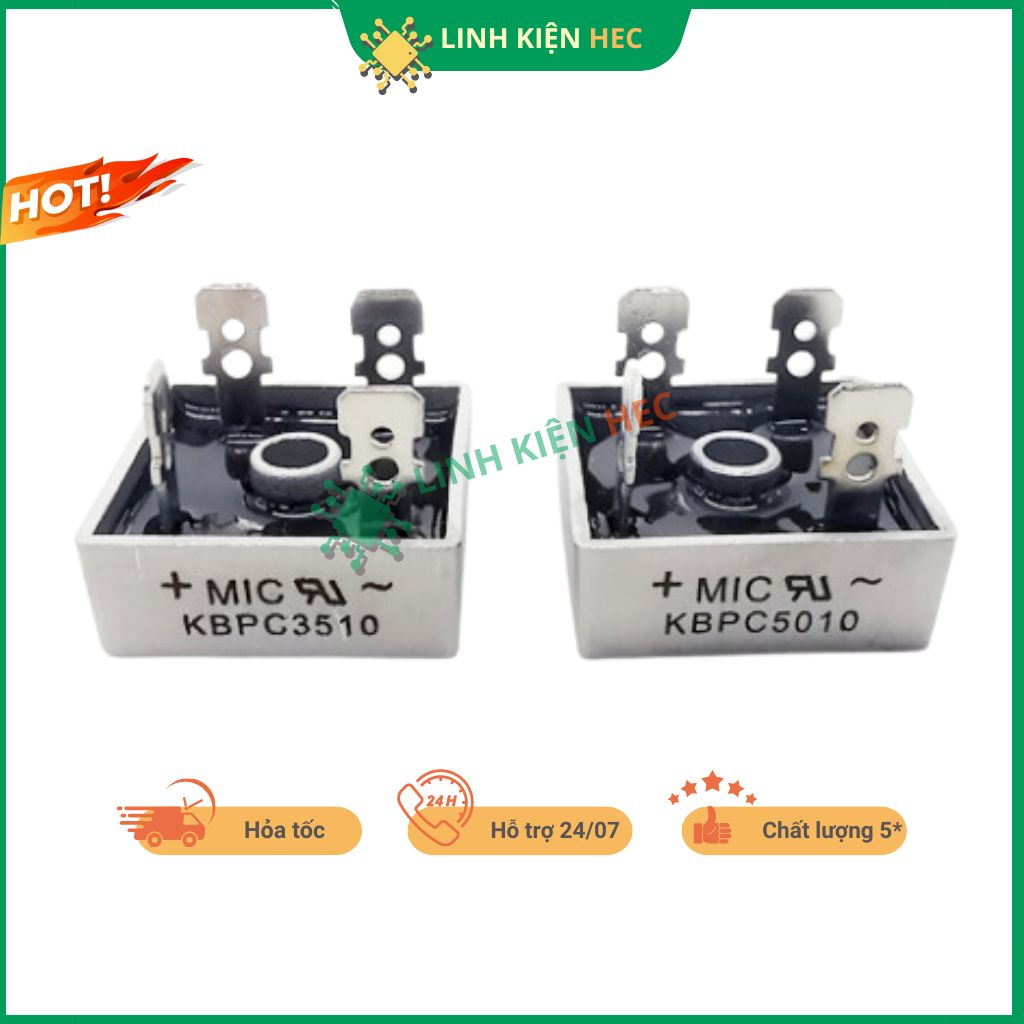 Kbpc5010 Diode bridge 1000V 50A DIP-4 genuine copper pins SEP hec ...