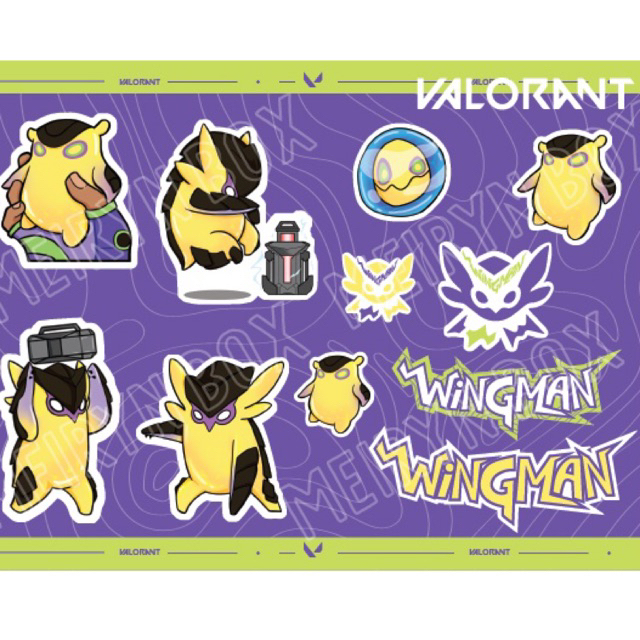 [sticker] Sticker Wingman - Gekko - VALORANT - Meiryn Box | Shopee Malaysia