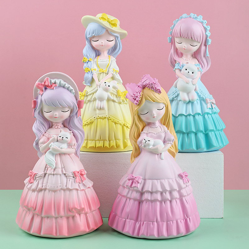 Middle side princess plaster statue 8cm (Color not included) | Shopee ...