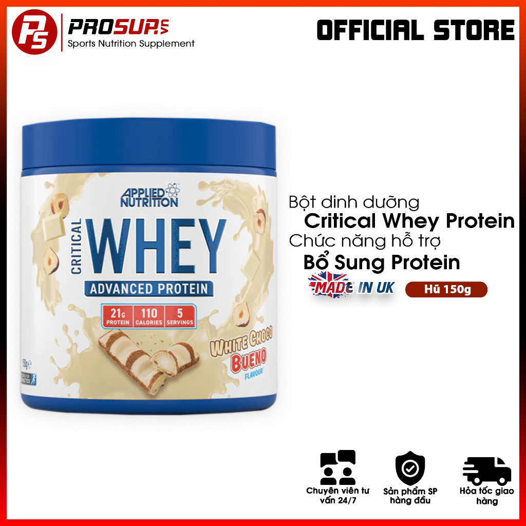 Critical Whey protein - Applied Nutrition (150g- 5 Servings) Whey ...