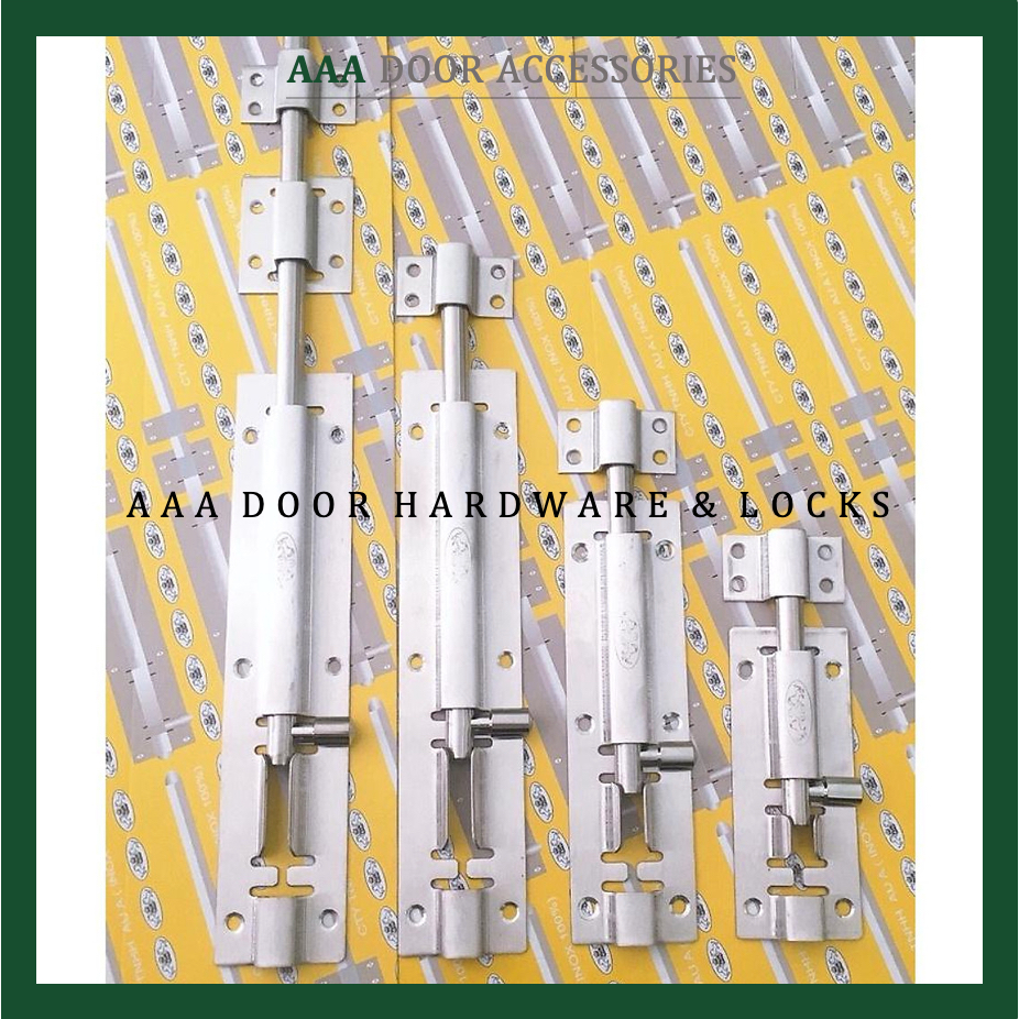 Stainless steel door latch 4cm - 50cm long (Latch/Cabinet door latch ...