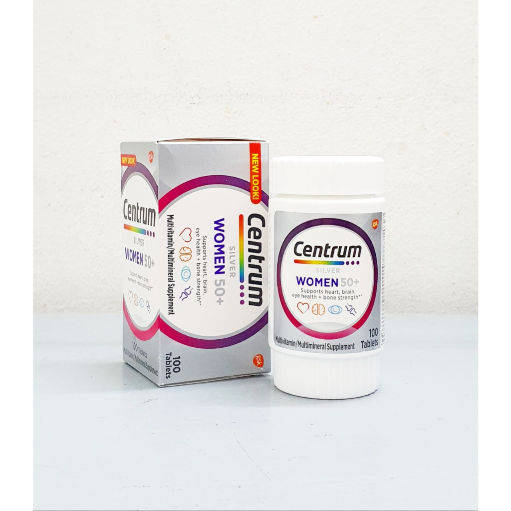 Date 6/25 - Centrum silver women's multivitamin 50+ box of 100 tablets ...