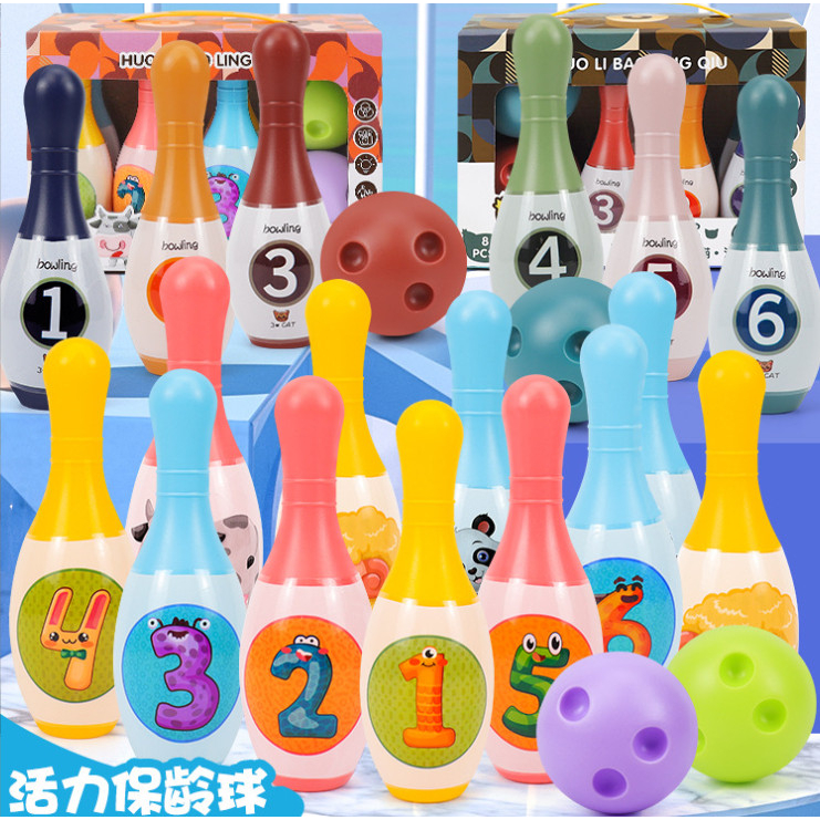 Boling Ball Throwing Movement Toy for Children Box of 12 Parts ...