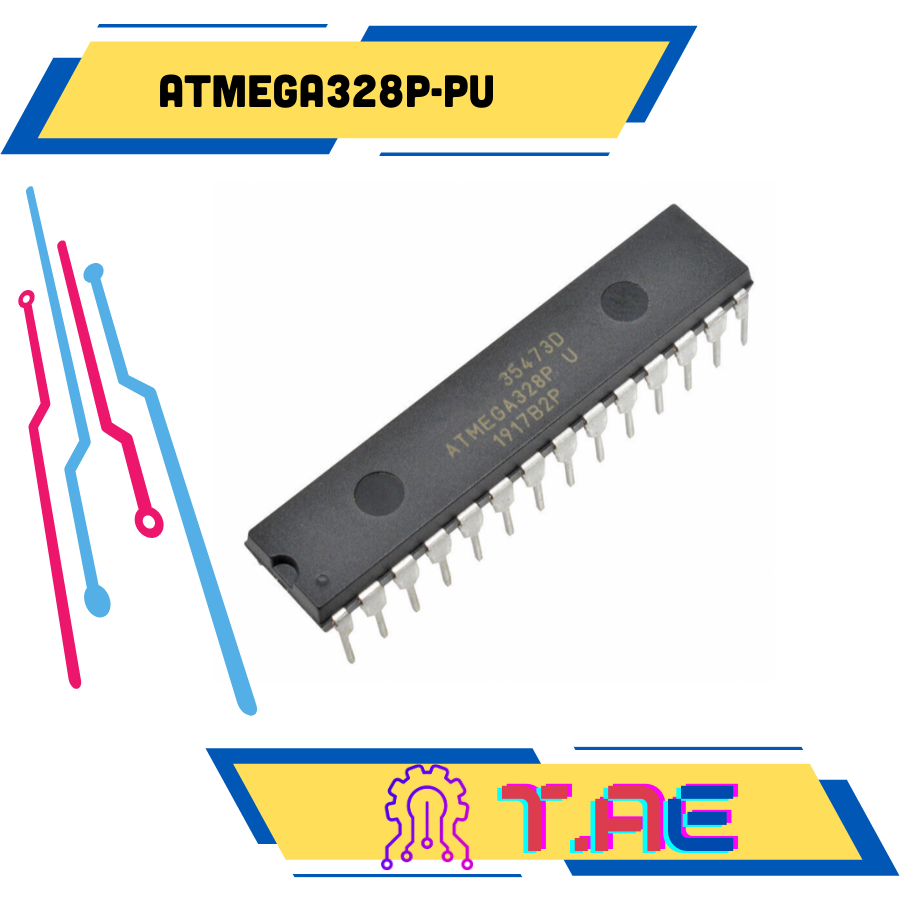 Atmega328p-pu DIP28 PLUG CHIP WITH ATMEL BRAND (BOTLOADER PLUG ON ...