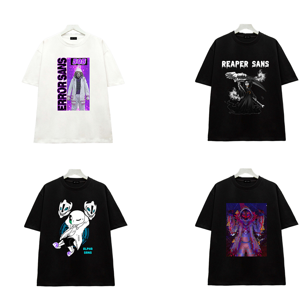 Sans Undertale T-shirt Collection - REAPER SANS - SANS 505 - SANS 707 ...
