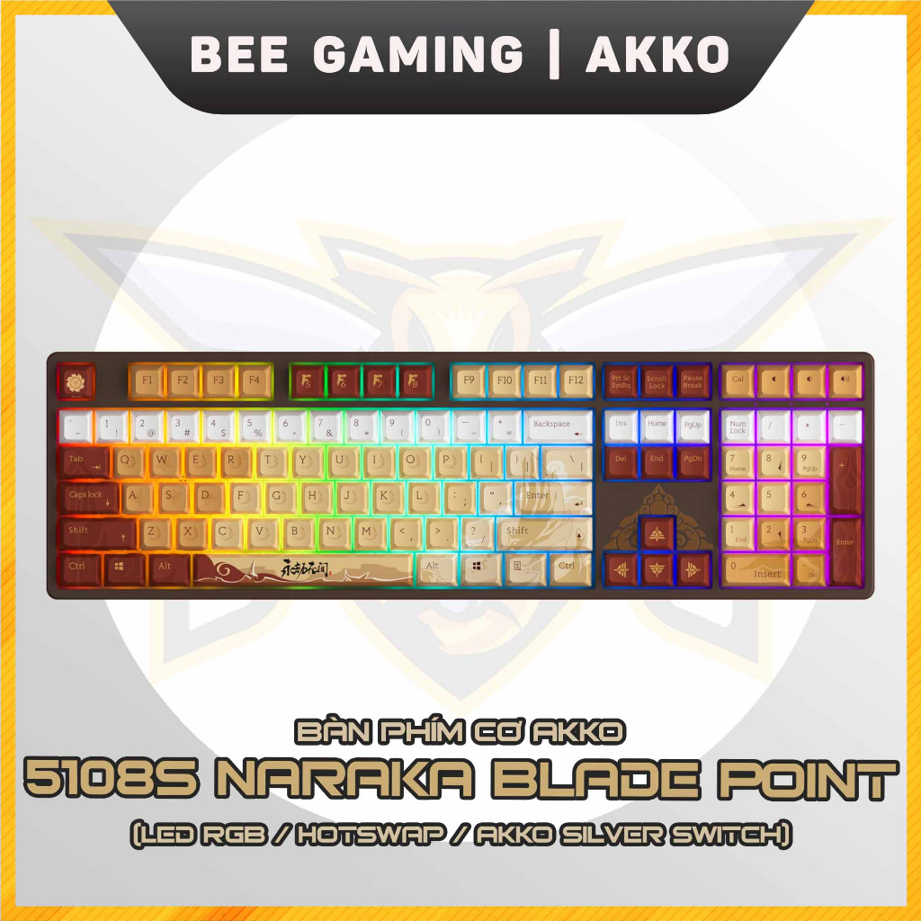 Akko 5108S Naraka Blade Point mechanical keyboard (RGB / Hotswap ...