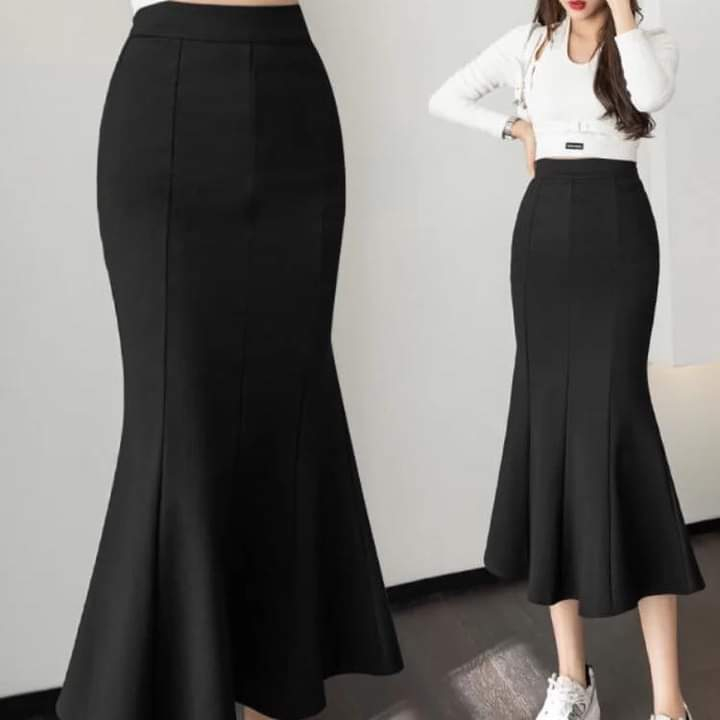 Elegant and attractive long fishtail office skirt made of high-quality ...