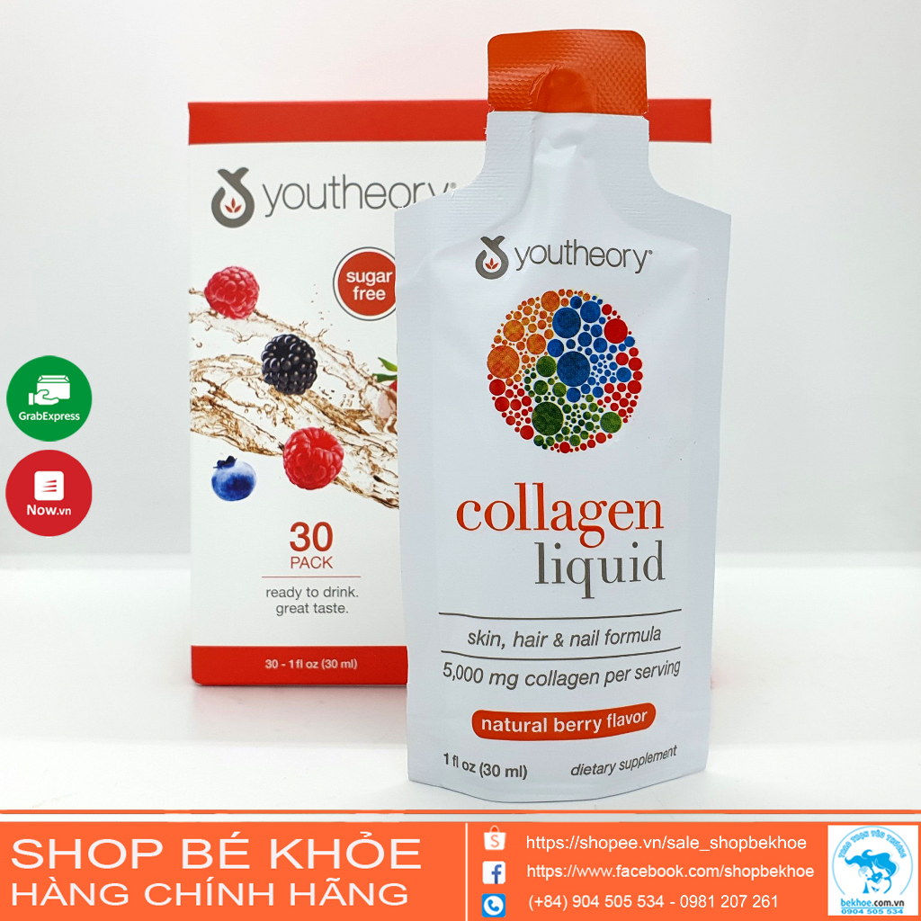 Youtheory Collagen Water Collagen - Berry Youtheory Collagen Liquid ...