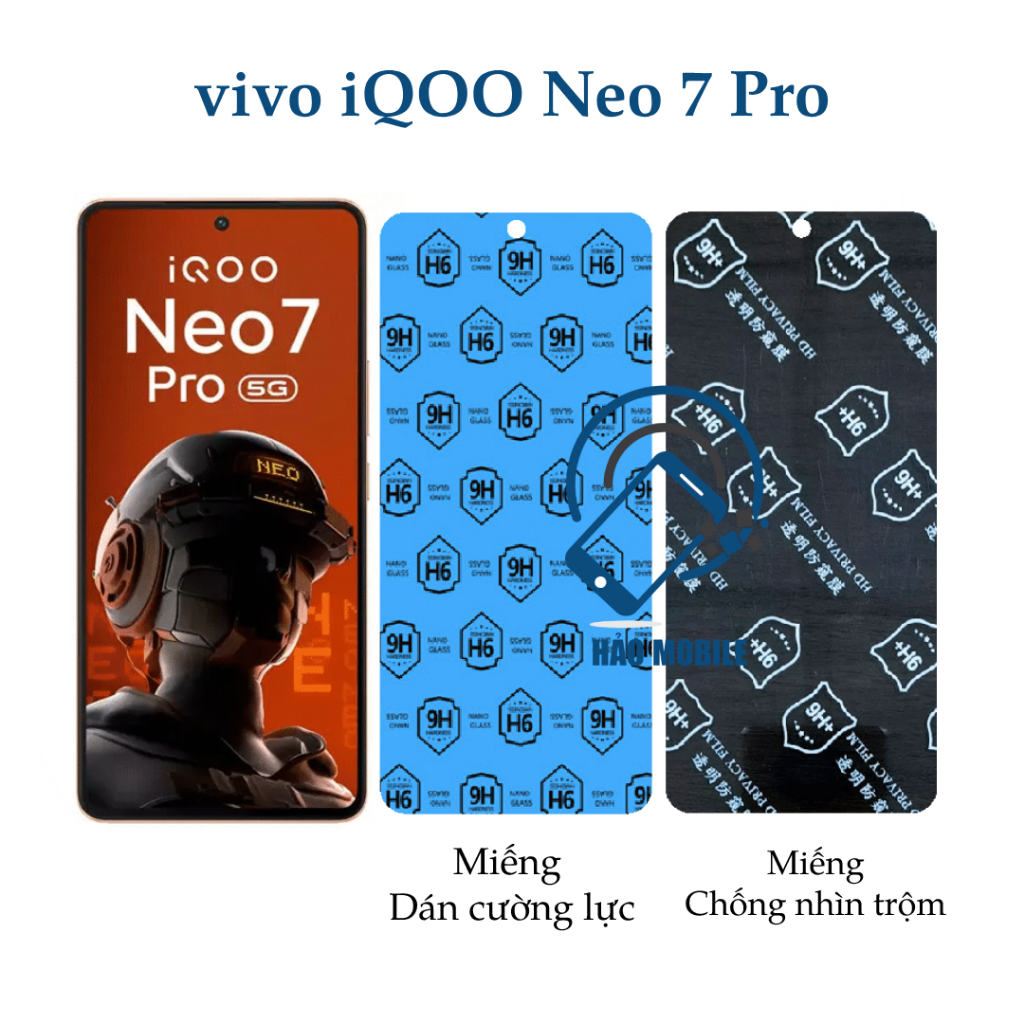 Nano flexible tempered film for vivo iQOO Neo 7 Pro (transparent and ...
