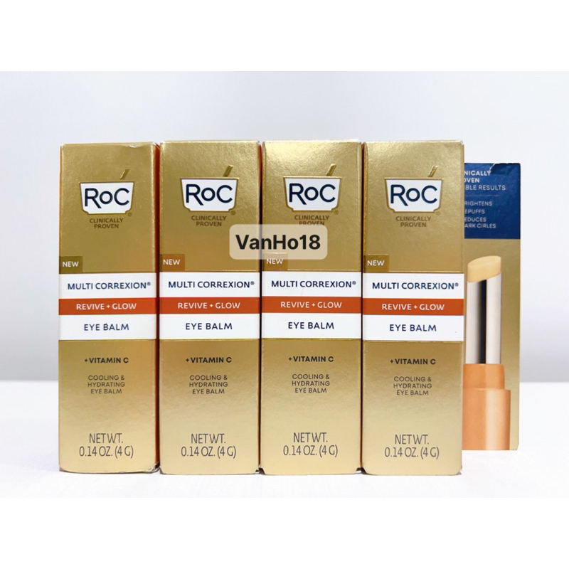 RoC Multi Correxion Revive + Glow Eye Balm Vitamin C Brightening Wax ...
