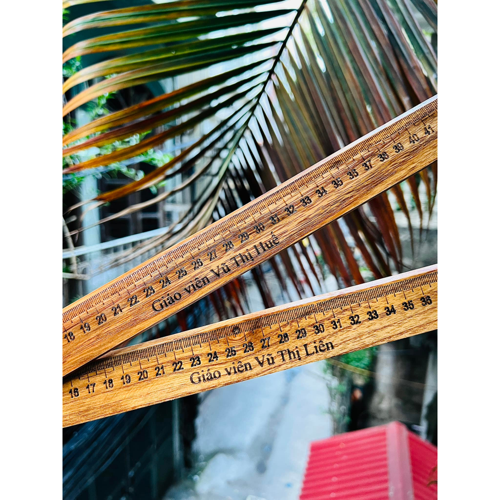 50cm oak ruler for students and teachers with names and content ...