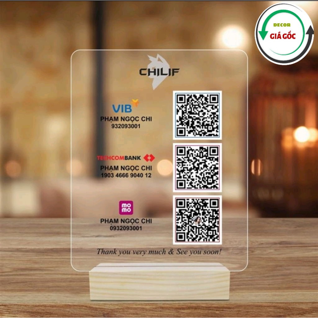 Desktop QR code board, durable and beautiful meca material used for ...