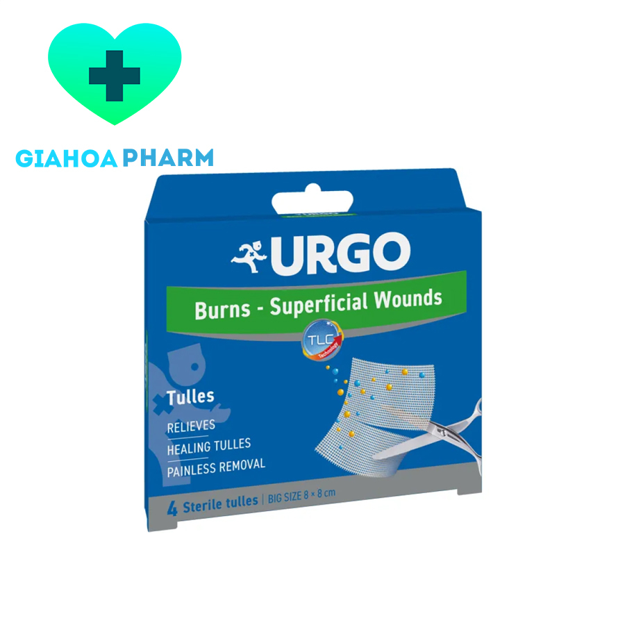 Urgo Burns Superficial Wounds sterile mesh gauze quickly heals Burns ...