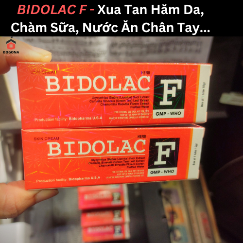 1 Tube - Bidolac F herbal skin cream - 10gram - Replace Dipolac G Cream ...