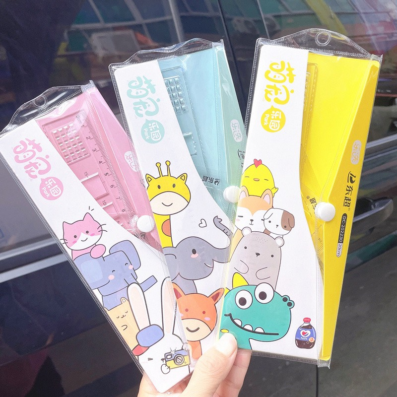 Eke Set - Transparent Four-Piece Ruler for Students 20cm | Shopee Malaysia