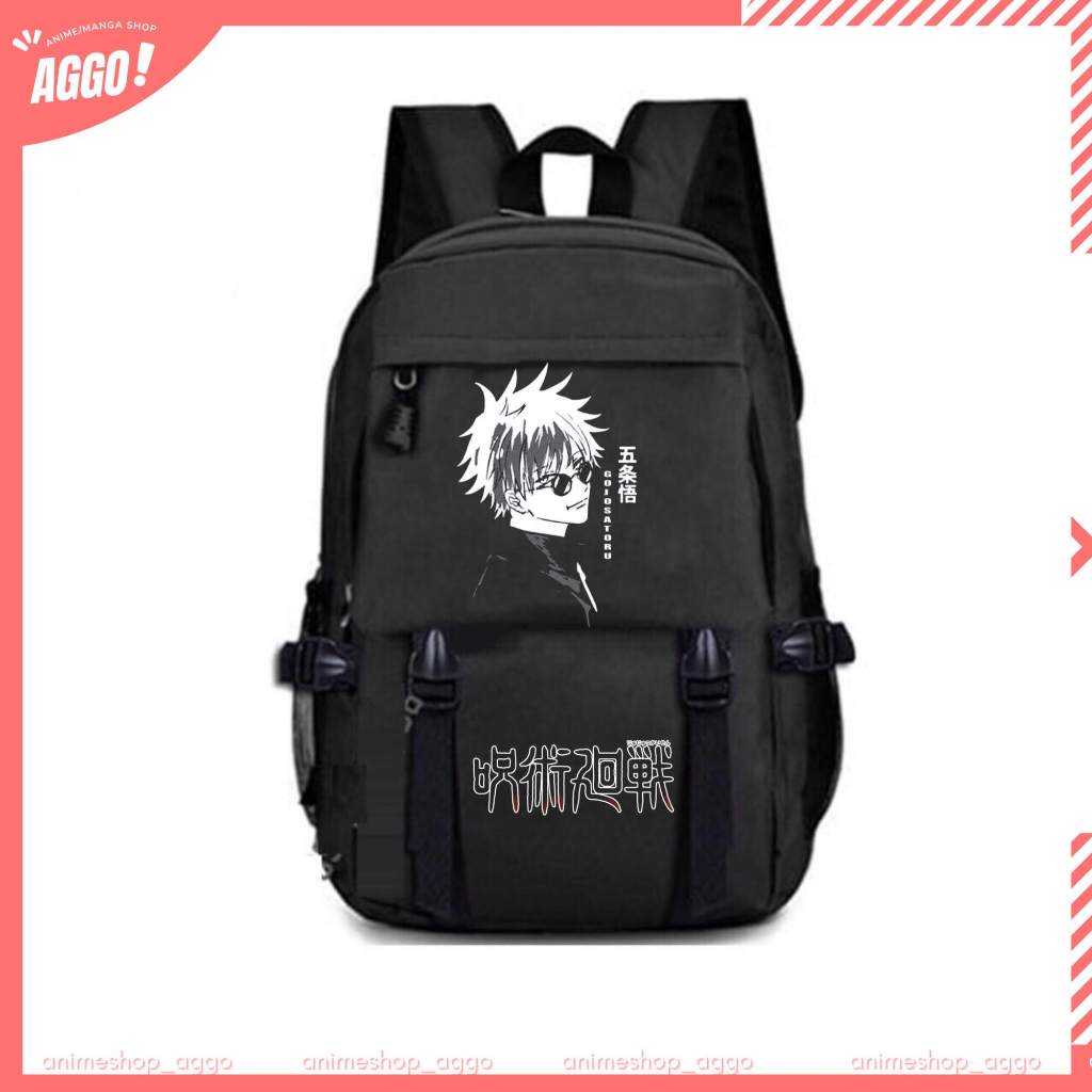 Jujutsu Kaisen school backpack - Anime backpack with Gojo Satoru print ...