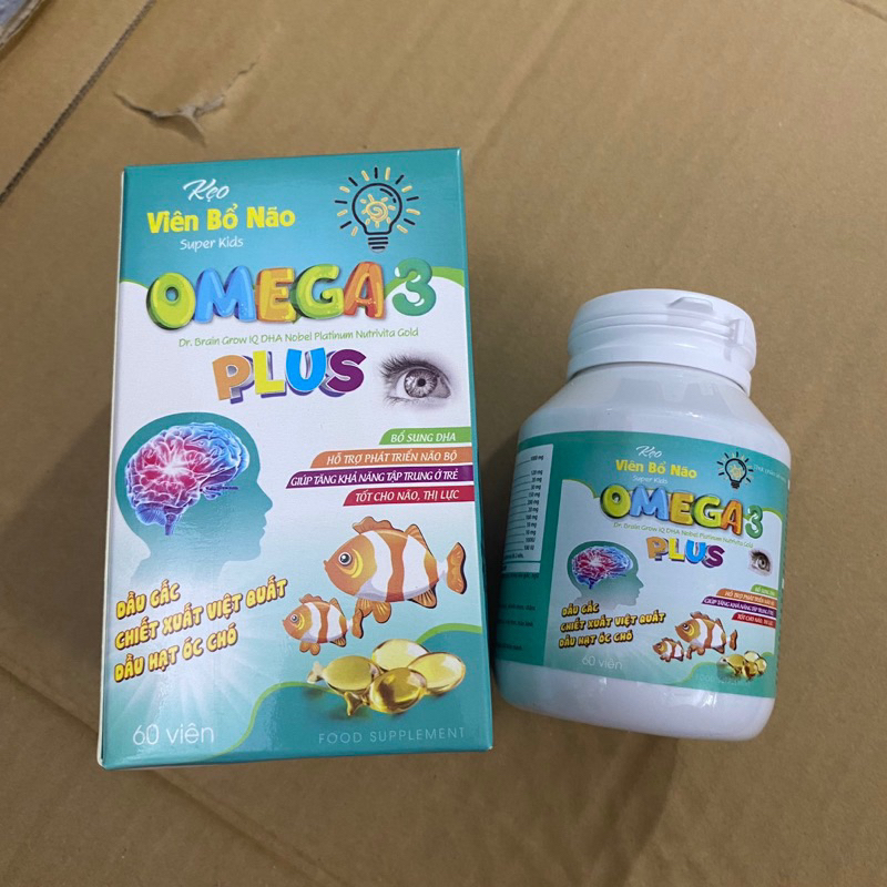Omega 3 Kids - Box of 60 Super Kids Omega 3 DR.BRAIN brain supplements ...