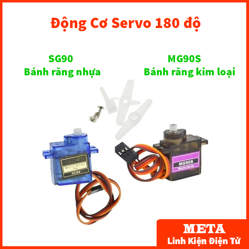Sg90 MG90S Servo Motor 180 degree rotation angle | Shopee Malaysia