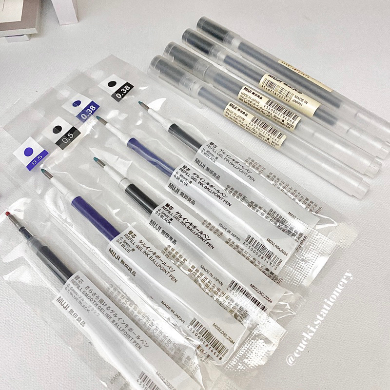 New genuine MUJI pen nib IN blue, dark blue, black MADE IN JAPAN ...