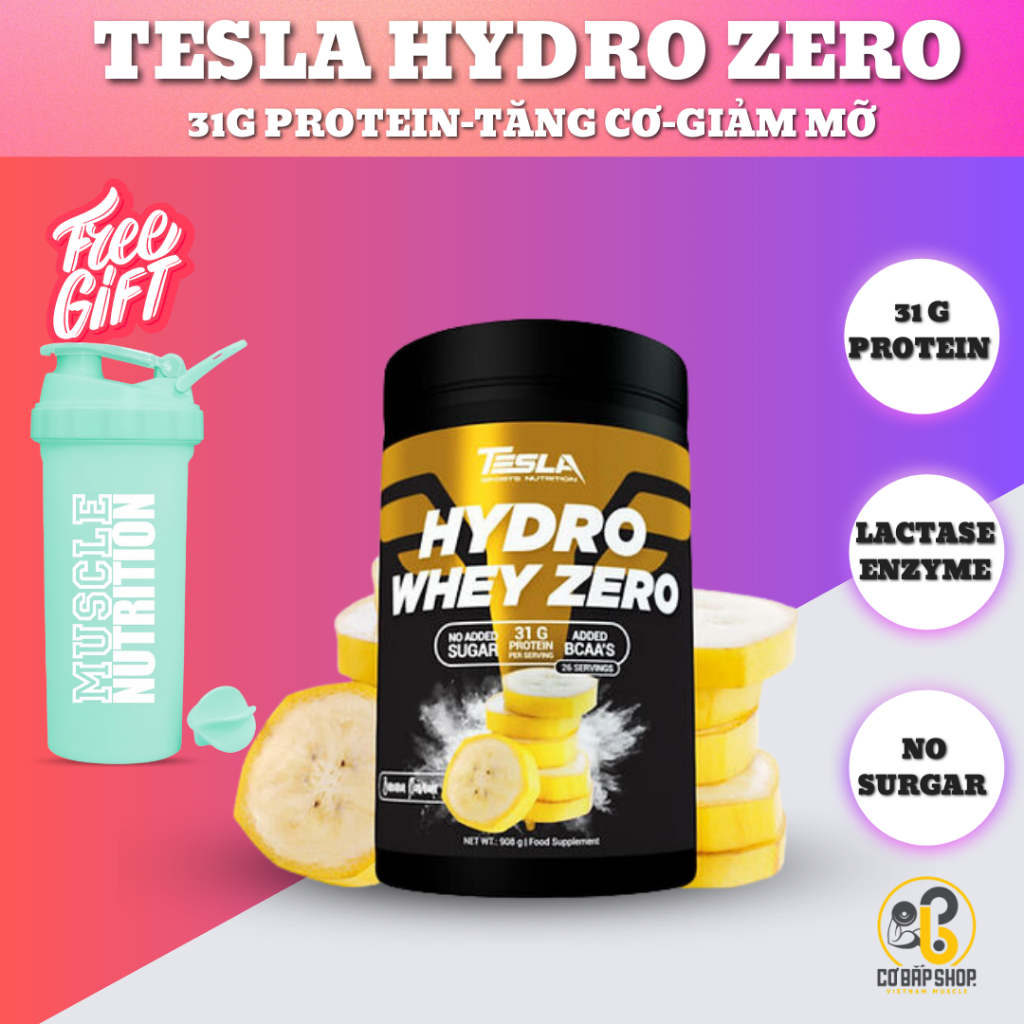 Tesla Hydro Whey Zero - Pure Hydrolyzed Whey - High Protein Content ...