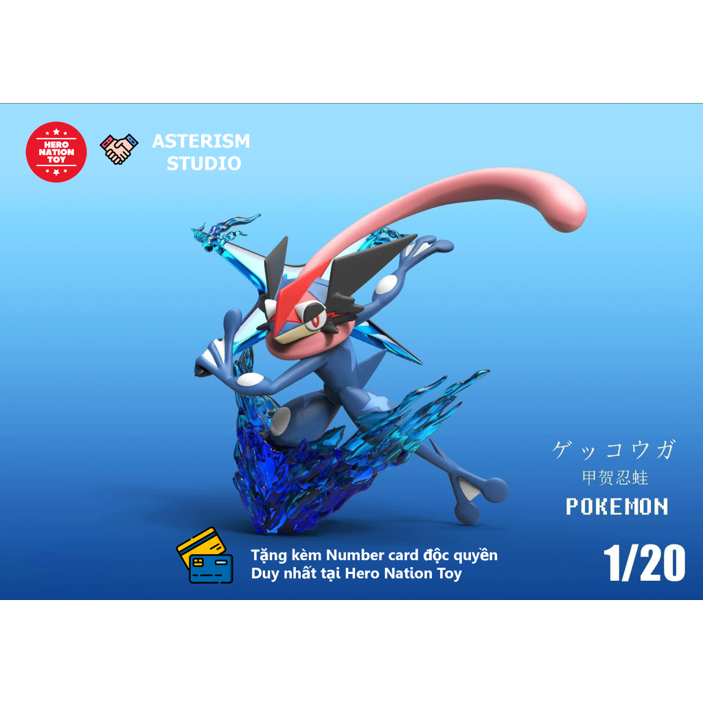 [RESIN] Pokemon Scale World 1 / 20 ASTERISM Studio Model - GRENINJA ...