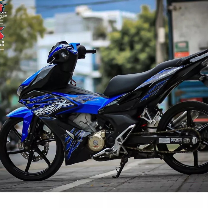 Honda Winner X V2 RSX Removable Sticker Fire Sticker Green Car Sticker ...