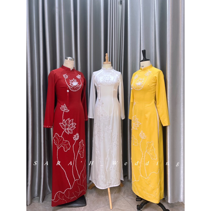 Lotus ao dai (Real photo taken by the shop) | Shopee Malaysia