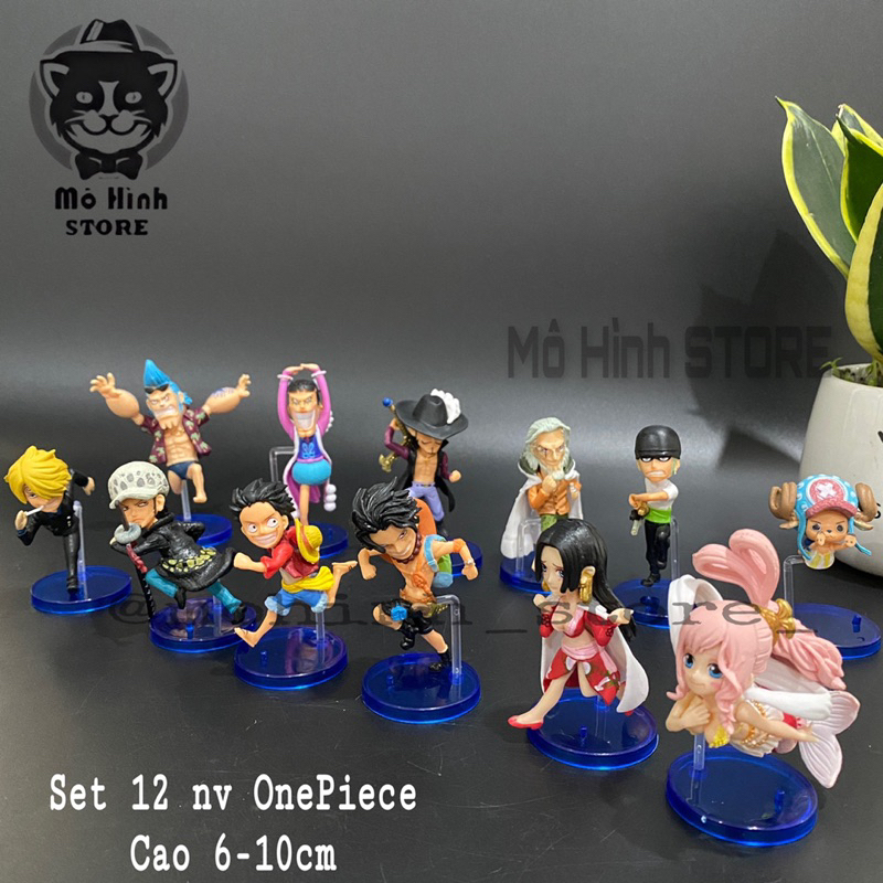 Onepiece set 12nv chibi running model 6-10cm tall | Shopee Malaysia