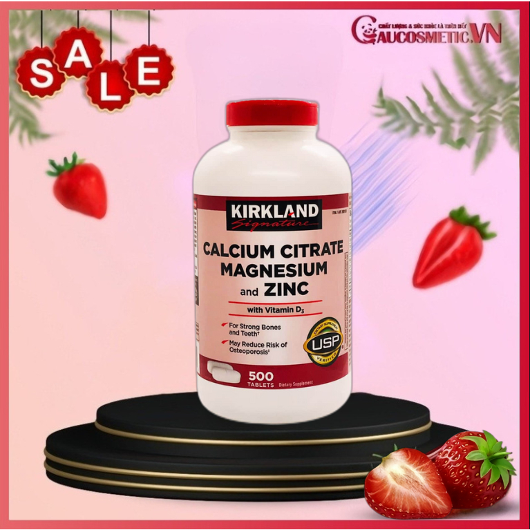 Signature Calcium Citrate Magnesium And Zinc Synthetic Supplements 500 ...