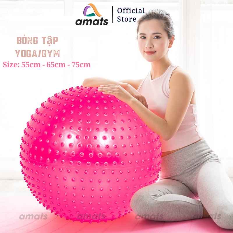 Yoga Ball, Gym Massage Ball (Size 45,55, 65, 75CM) Comes with Vacuum ...