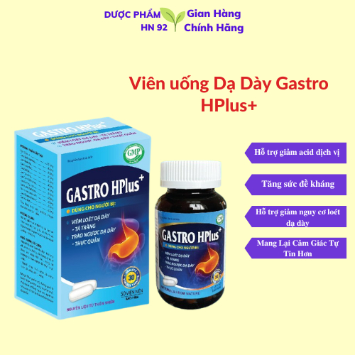 GASTRO HPlus,Duocphamhn92 stomach pills reduce symptoms of epigastric ...
