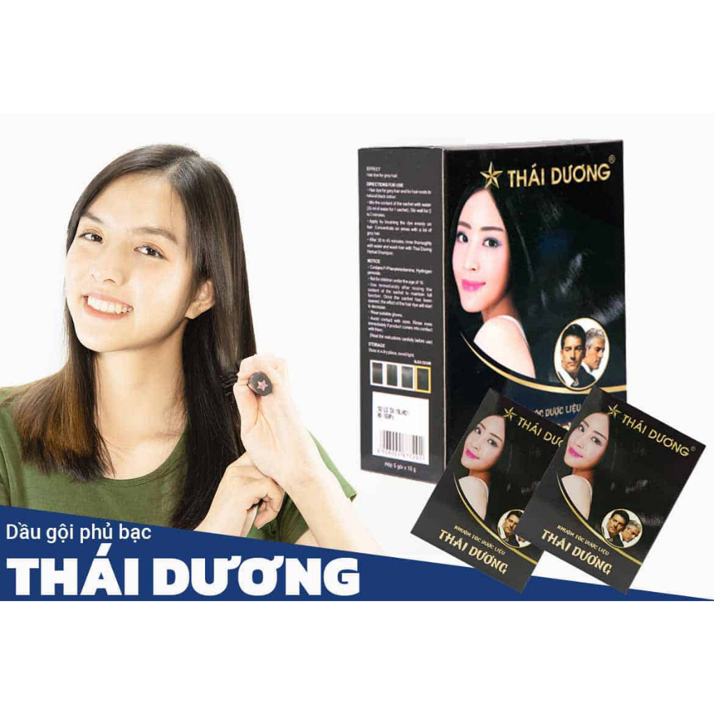 1 Pack of Thai Duong black medicinal hair dye - Sao Thai Duong | Shopee ...