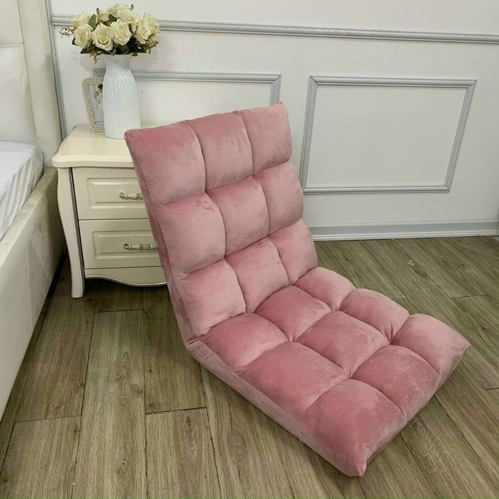 Flat chair with backrest, 5-step adjustable tatami chair, large size ...