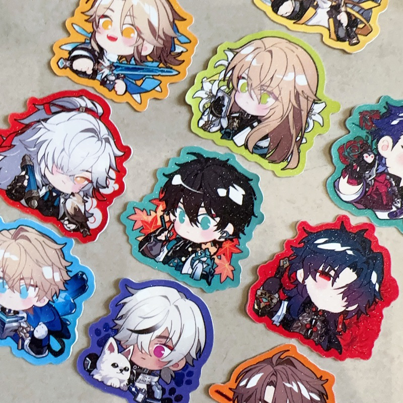 Honkai Star Rail glitter stickers (10 images/pack) | Shopee Malaysia