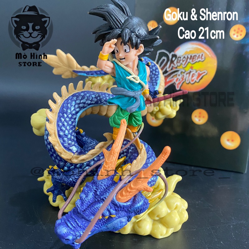 Dragonball- Songoku & Shenron chibi model 21cm tall | Shopee Malaysia
